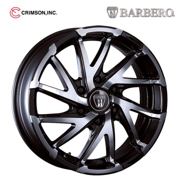 【新品ホイール1本】■ホイールCRIMSON BARBERO D-TWIST(クリムソン バルベロ ダイナミック・ツイスト #)■カラーブラックポリッシュ■サイズ{37}インチ {38}J 18×6.5 +40 6/139.7 106.2　...