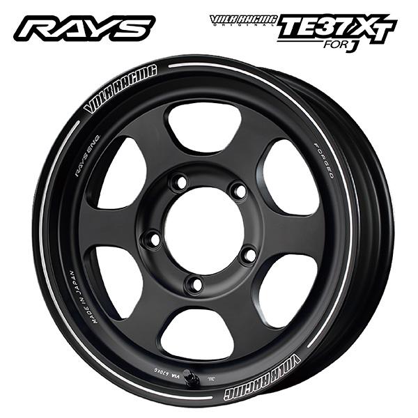 【新品ホイール1本】■ホイールRAYS VOLK RACING TE37 XT FOR J(レイズ ボルクレーシング TE37XT FOR J)■カラーBCブラストブラック■サイズ{37}インチ {38}J 16×6 -5 5/139.7 ...