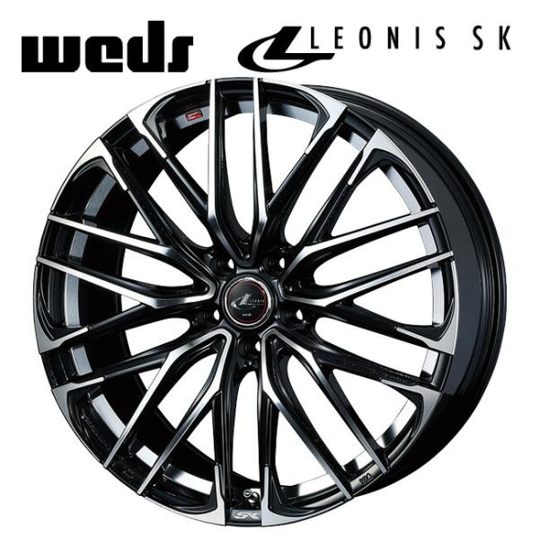 【新品ホイール1本】■ホイールWeds LEONIS SK(ウェッズ レオニス SK)■カラーPBMCパールブラック/ミラーカット■サイズ{37}インチ {38}J 16×6.5 +40 5/114.3 73　■検索ワード16インチ 6.5...