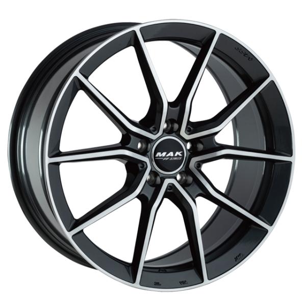 【新品ホイール1本】■ホイールABESHOKAI MAK ARGENTO FF(阿部商会 マック アルジェントFF #)■カラーガンメタリックミラー■サイズ{37}インチ {38}J 18×8 +33 5/112 66.6　■検索ワード18...