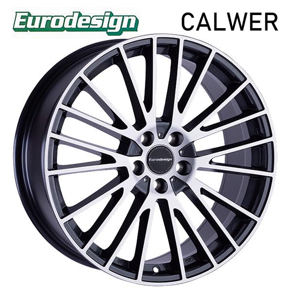 【新品ホイール1本】■ホイールABESHOKAI EURODESIGN CALWER(阿部商会 ユーロデザイン カルヴァー)■カラーガンメタリック＋ポリッシュ■サイズ{37}インチ {38}J 18×8 +44 5/112 57.1　■検索...