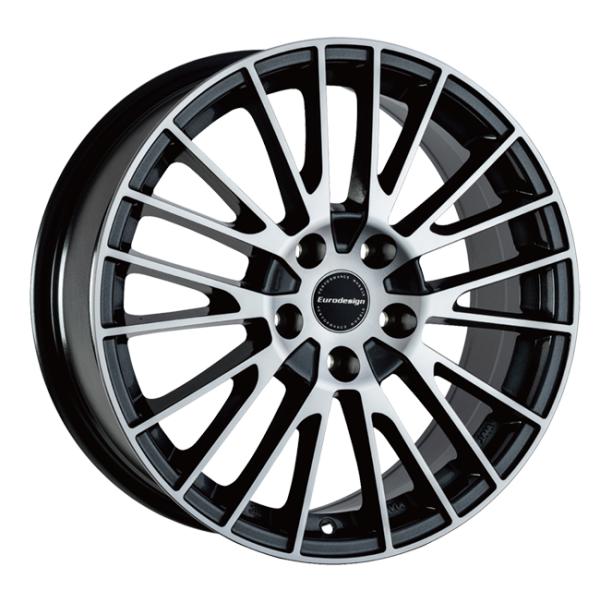 【新品ホイール1本】■ホイールABESHOKAI EURODESIGN CALWER(阿部商会 ユーロデザイン カルヴァー #)■カラーガンメタリック＋ポリッシュ■サイズ{37}インチ {38}J 19×8 +50 5/108 63.4　■...