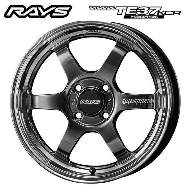 【新品ホイール1本】■ホイールRAYS VOLK RACING TE37KCR PROGRESSIVE MODEL(レイズ ボルクレーシング TE37KCR プログレッシブモデル)■カラーHFシャイニングブラックメタル/リムFDMC■サイズ...