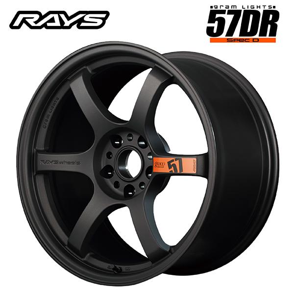 【新品ホイール1本】■ホイールRAYS gramLIGHTS 57DR Spec D(レイズ グラムライツ 57DR スペックD)■カラーAZZマットスーパーダークガンメタ■サイズ{37}インチ {38}J 18×9.5 +38 5/114...