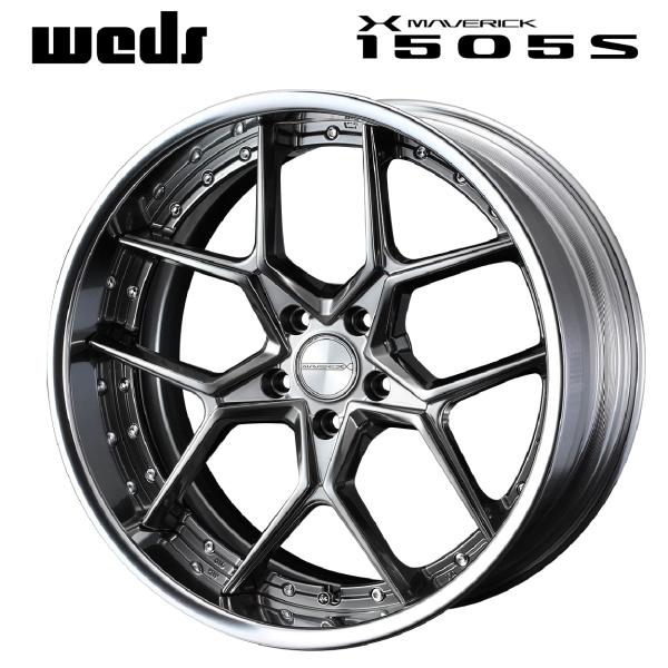 【新品ホイール1本】■ホイールWeds MAVERICK 1505S(リバースリム)(ウェッズ マーベリック 1505S(リバースリム))■カラーハイパーメタルブラック■サイズ{37}インチ {38}J 19×7.5 / 　■検索ワード19...