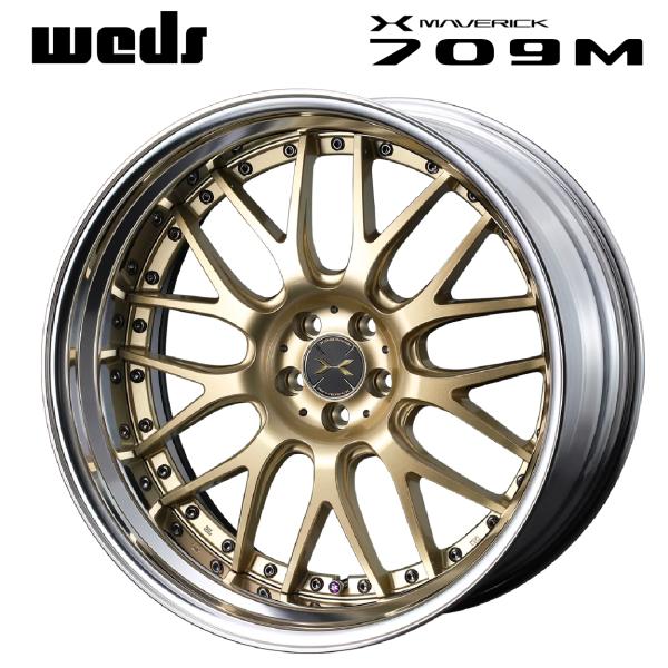 【新品ホイール1本】■ホイールWeds MAVERICK 709M(ノーマルリム)(ウェッズ マーベリック 709M(ノーマルリム))■カラーサムライゴールド■サイズ{37}インチ {38}J 20×9.5 / 　■検索ワード20インチ 9...