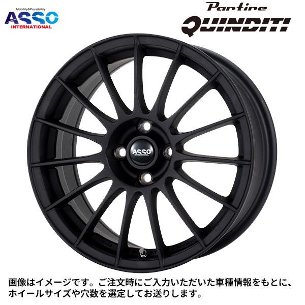 【新品ホイール1本】■ホイールASSO INTERNATIONAL Partire QUINDITI(アッソインターナショナル パルティーレ クインディチ)■カラーMat Black■サイズ{37}インチ {38}J 16×7 +33 4/...