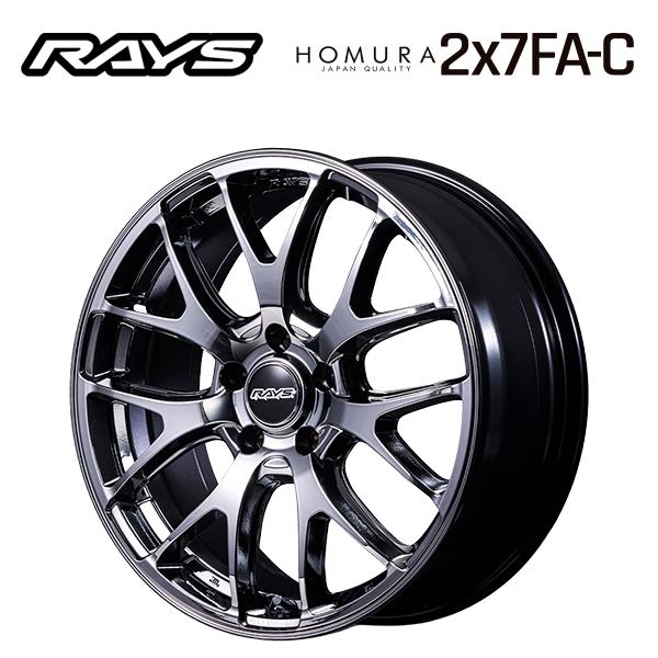 【新品ホイール1本】■ホイールRAYS HOMURA 2X7FA-C(レイズ ホムラ 2X7FA C)■カラーSNJレイズブラックメタルコート■サイズ{37}インチ {38}J 18×7.5 +48 5/108 63.4　■検索ワード18イ...