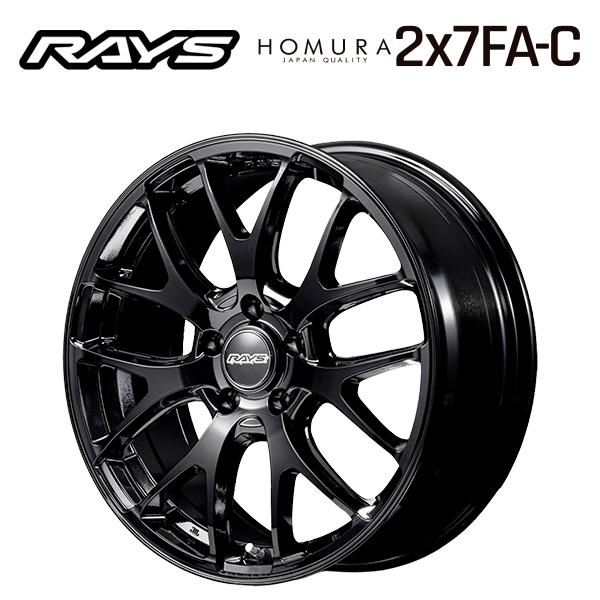 【新品ホイール1本】■ホイールRAYS RS 2X7FA-C(レイズ RS 2X7FA-C)■カラーBXZグロッシーブラック■サイズ{37}インチ {38}J 18×7.5 +48 5/112 66.1　■検索ワード18インチ 7.5J 5...