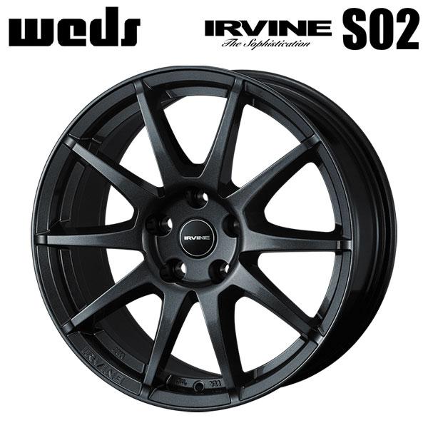【新品ホイール1本】■ホイールWeds IRVINE S02(ウェッズ アーヴィン S02)■カラーガンメタリック■サイズ{37}インチ {38}J 17×7 +45 5/108 63.4　■検索ワード17インチ 7J 5穴 PCD108 ...