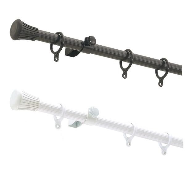 使用場所に合わせて3通りの使い方ができるお得で便利なセットです。テンションポール単体でカフェカーテンに使用したり、リングランナーを使用してカーテンなどを設置するテンションタイプカーテンレールとして、またブラケットを利用した通常のカーテンレー...