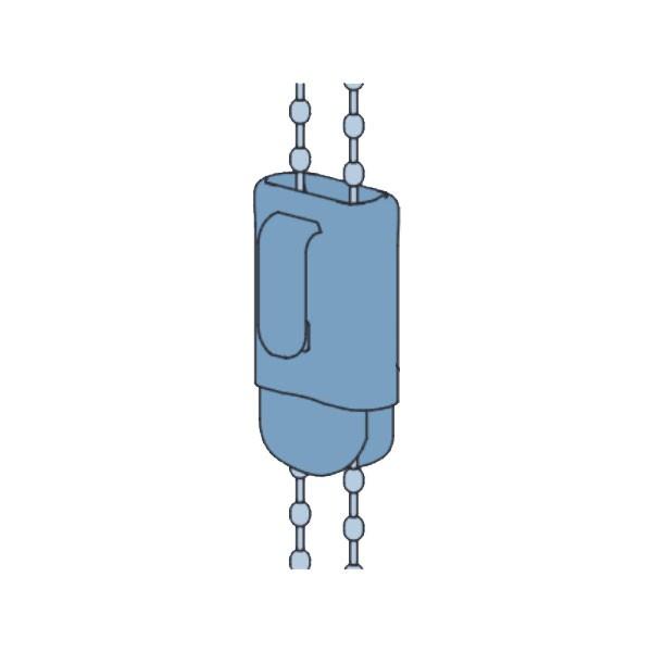 タチカワブラインド マルチチェーンハンガー・小さなお子さまがいる場合など、手の届かない高さに操作チェーンを束ねられる部品です。・付属のフックを壁に固定し、マルチチェーンハンガーを掛けることで、壁に掛けた状態で操作ができます。操作チェーンを窓...