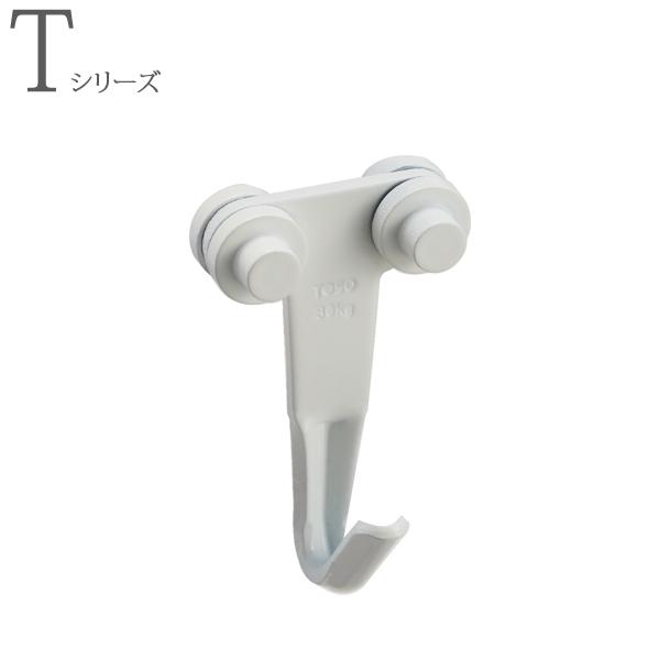 ピクチャーレールTシリーズ用のランナーフックです。レールを設置する前にいれておく先入れタイプです。天井付け専用タイプとなりますのでご注意下さい。耐荷重30kg、組成：真鍮・スチール、返品交換不可商品