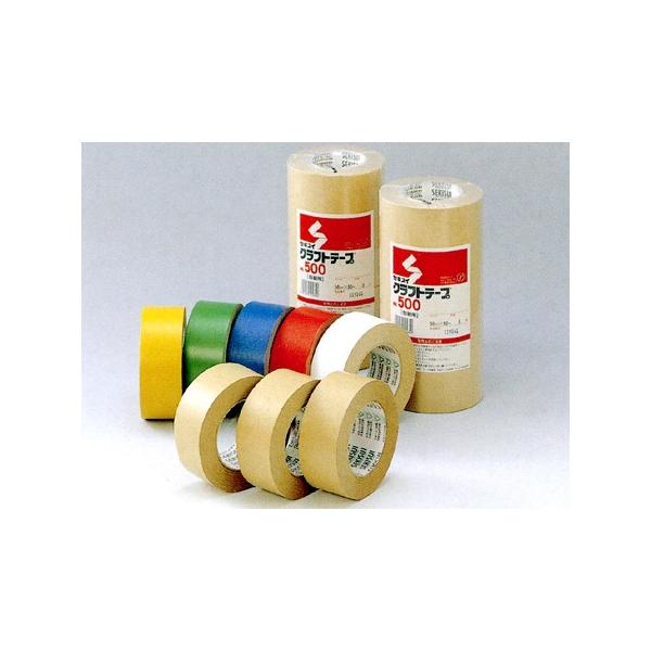 サイズ：50mm×50m色：    ダンボール色入数：  50巻/ケース数量：  5ケースセット●優れた保持力、安定した品質●作業性に優れた軽い展開●ダンボール梱包に最も多く使われる汎用性に優れたテープです●特殊な樹脂加工により防湿性に優れ...