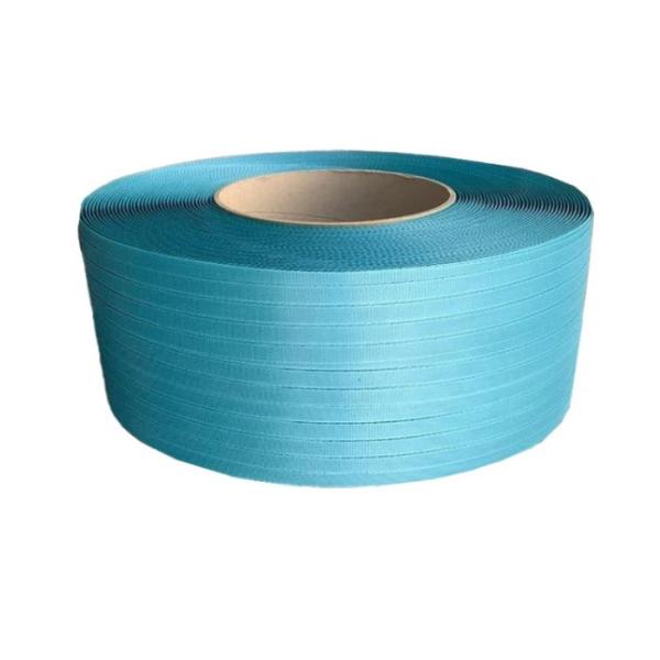 再生PPバンド　梱包機械用送料込（※沖縄・離島除く）【商品情報】色：青仕様：幅15(14~15)mm/長さ2500ｍ/紙管φ200※幅については平均値の為、ミリ単位で多少の公差がございます。数量：1巻※PPバンドについているビニール紐は必ず...