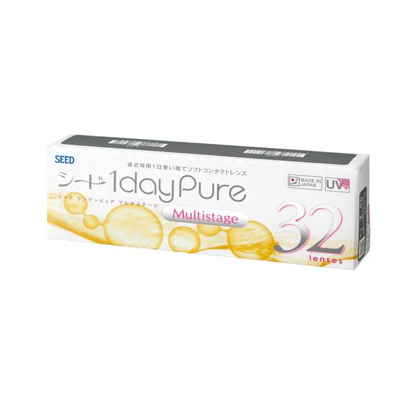 1日使い捨ての遠近両用コンタクトレンズ。「シード ワンデーピュア マルチステージ」は、純国産の遠近両用1日使い捨てソフトコンタクトレンズ。自然な見え方を追求した光学設計は、通常レンズからのスムーズな移行が可能なので、初めて遠近両用コンタクト...