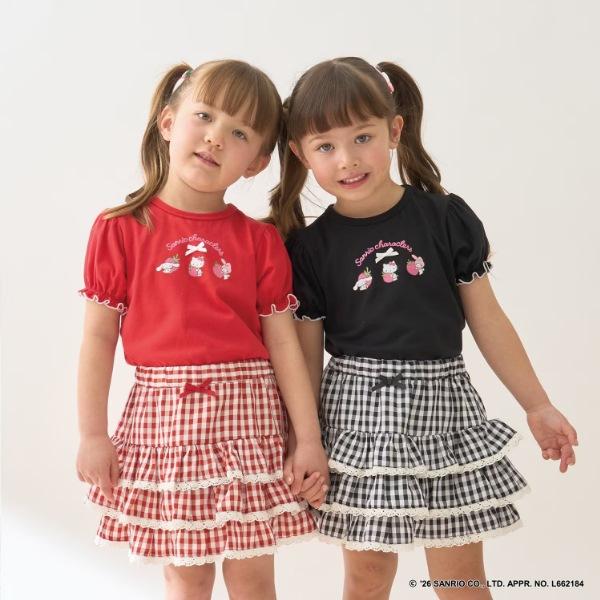 ガーリー好きにはたまらない。ギンガムチェックのティアードスカートが登場！ インパン付きだから元気に遊んでも安心♪ UV加工で春夏のお出かけシーンにもぴったり。※モデル着用写真より商品写真が最も実物に近い色味です。※掲載画像の商品の色味は、光...