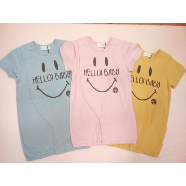 いつも人気のスマイルツーウェイオールです肌触り優しい天竺素材に足元がホックでパンツタイプにもなる便利デザインですご出産お祝いギフトプレゼントにも最適です ●サイズ　50〜70cmベビーフリー●カラー　15Ｌピンク/33カラシ/43エメラルド...