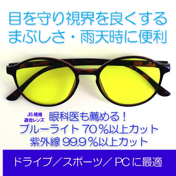 【発売日：2020年07月18日】眼科医もすすめる次世代メガネ！運転する人！スポーツする人！パソコン、スマホを仕事で使う人へ！視界を良くする画期的なおしゃれメガネブルーライト70％以上カット紫外線99.9％カット 夜間・雨天の運転に最適！ ...