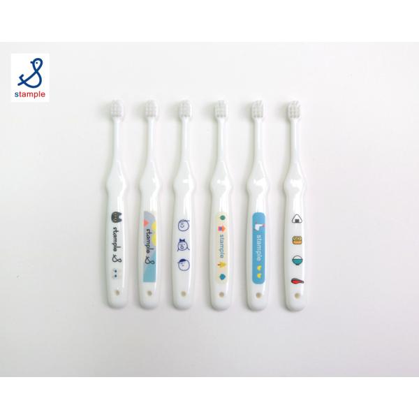 ブランド：スタンプル　stample柄の材質：PP毛の材質：ナイロン毛の硬さ：ふつう耐熱温度：80度毎日の歯磨きが楽しくなる☆プレゼントにも最適♪スタンプルの歯磨きは日本製で、お子様にも安心安全の高品質です◎小さなお子様にも持ちやすいベビー...