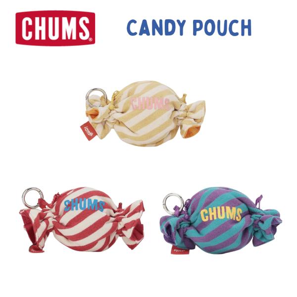 定価：2,900円(税別)ブランド：チャムス　CHUMSスウィーツ気分を楽しめる、キャンディーモチーフの小物ポーチ毎シーズン人気の「ぬいぐるみみたいなバッグ＆小物」シリーズ。今シーズンは“スウィーツ”をテーマに、和菓子から洋菓子までおいしそ...