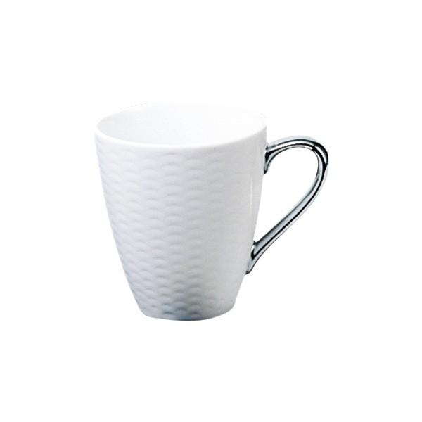 ノリタケ Noritake【ノリタケ アミ Amis マグカップ 銀 シルバー T5355L/1606】シンプルモダン 白 銀 洋食器 陶磁器 コーヒー 紅茶 ギフト 贈り物 贈答品 内祝い お祝い