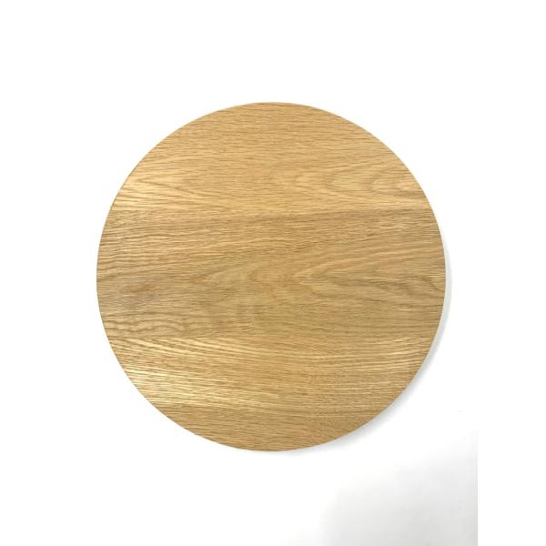【寸法】厚み20mm、直径約300mm（300φ）【材質】オーク材(レッドオーク、ホワイトオーク)【数量】１個【仕上】モルダーで仕上げを行っております。【仕上】外周はNCで加工。 (加工の際の毛羽立ち、逆目などはそのままです)産地は、北米産...