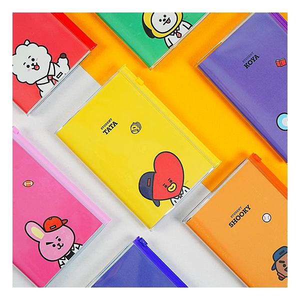 韓国の人気キャラクター「BT21」のダイアリーです。日付を書き込んで使う、万年タイプです。カバーが、ジッパーポケットになっていて便利です。 サイズ：　18cm　×　12cm　（96枚）材質：　PVC製造国：　韓国＜ダイアリーの構成＞info...