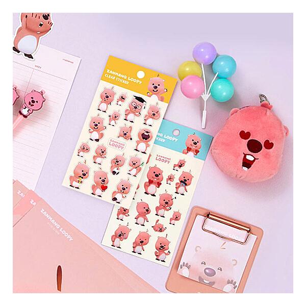 韓国の人気キャラクター「ジャンマンルピー」のステッカー（シール）です。透明ステッカーで、小物やノートなど、色々なものを可愛くデコレーションできます。サイズ：　15cm　×　9.5cm1枚入材質：　PVC、PET製造国：　韓国※韓国で人気の「...