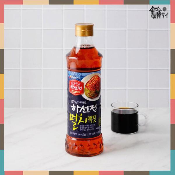 【ハソンジョン　いわしエキス】 ◆原材料名：イワシ、食塩水、葡萄糖、調味料（アミノ酸等）◆内容量：800ｇ（658ml）◆原産地：大韓民国 ◆保存方法；直射日光を避け、湿気のない涼しい場所で保管してください。◆使用方法：キムチ作りには欠かせ...