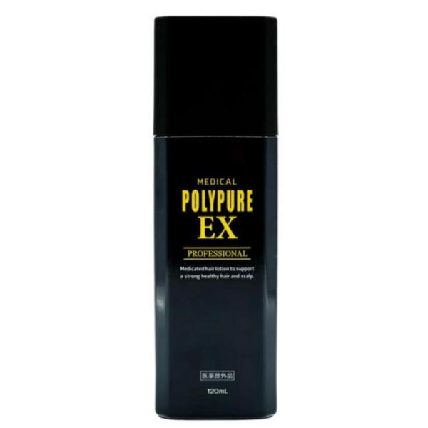 ポリピュアEXの育毛剤（薬用）です。 洗髪後、乾燥した髪に1日20〜30プッシュを目安に頭皮全体へ優しくすり込みます。毎日欠かさず、6ヶ月以上の使用をおすすめしております。塗布後5〜10分を目安に水分をタオルで拭き取り、ドライヤーで乾かして...