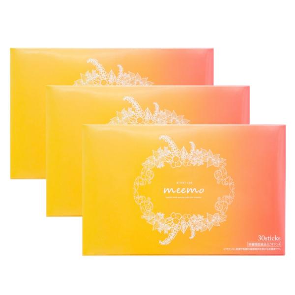 meemo ミーモ は、芸能界からも注目され、雑誌・メディアでも活躍する整体師「朝井麗華」さんプロデュースのトータルボディケアゼリーです。カラダのリズムで食べ分ける2種類のゼリーに、女性に嬉しい成分を贅沢に配合しています。 【使い方】mee...