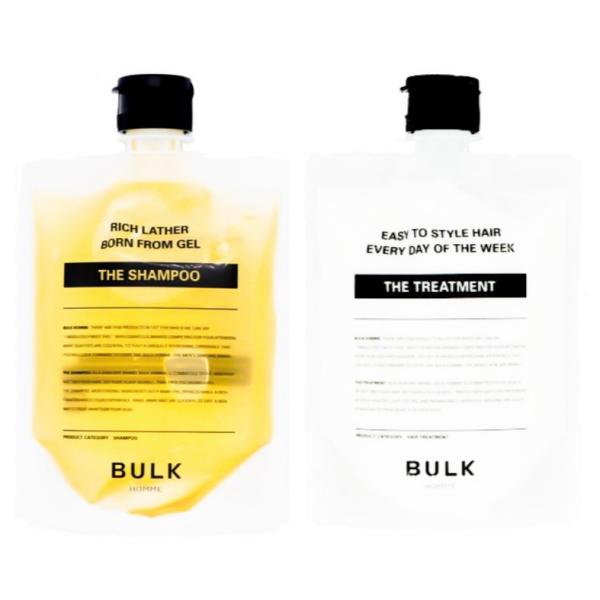 BULK HOMMEのシャンプーとトリートメントのセットです。THE SHAMPOO ザ TREATMENTシャンプー：適量を手に取り地肌全体を洗い、その後良く流します。トリートメント：シャンプー後、適量を手にとります。目安は、ショート約4...