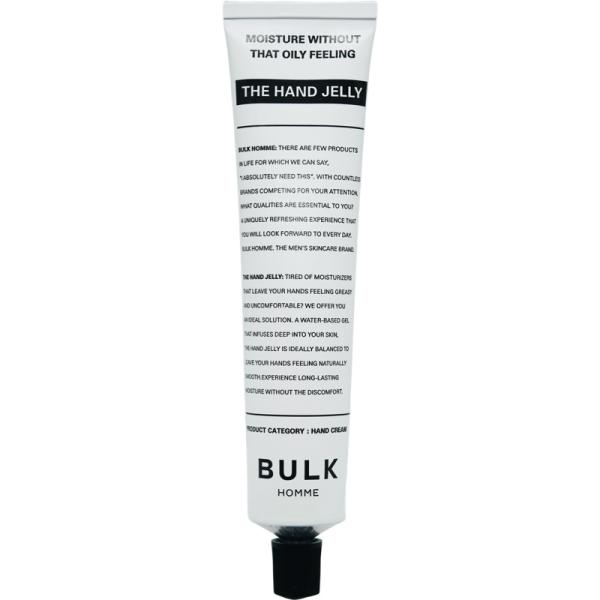 バルクオム BULK HOMME ハンドクリーム ハンドジェリー 50g手になじませた瞬間、ジェリーがとろけるように広がり水に変わる。手の平と手の甲の性質の違いを計算し、必要な場所に必要な保湿感を届けて長時間潤いを肌になじんだ後は肌表面のベ...