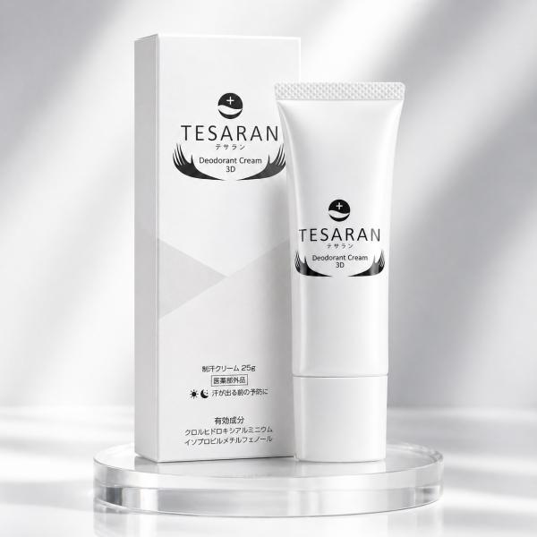 テサラン（TESARAN）の医薬部外品 手汗用 クリームワキガ 制汗剤 デオドラント 【基本の塗り方とタイミング】テサランは就寝前の清潔な肌に塗るのが最も効果的です。まず対象部位を石鹸で洗い、完全に乾かしてから薄く均一に塗り広げます。朝起き...