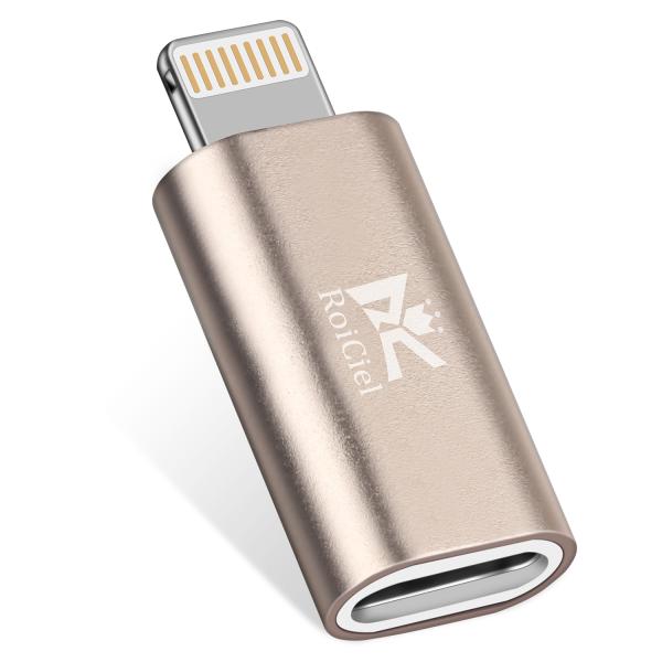 RoiCiel Type-CからLightningへ変換アダプター/変換コネクターライトニング to タイプC 急速充電/データ転送iphone/ipad変換アタブターiPhone14/13/12/12Pro/12Pro Max/11/ 1...