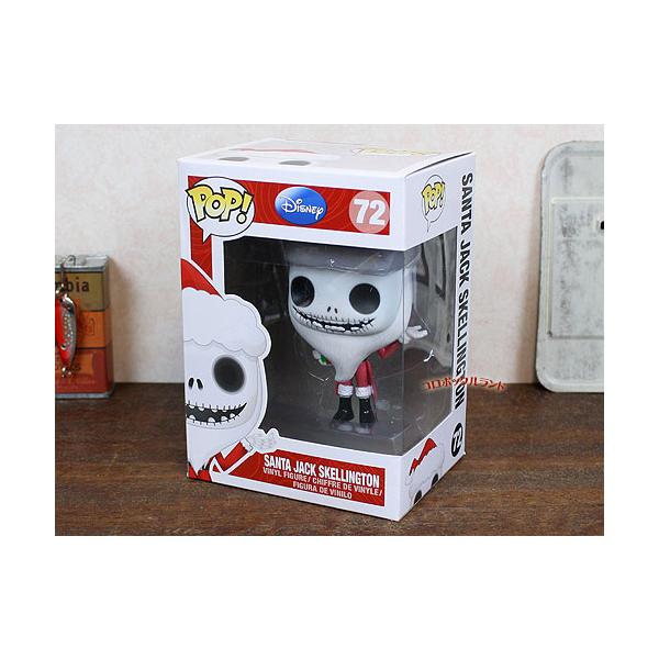USファンコ社のPOPシリーズ。ナイトメアー・ビフォア・クリスマスのサンタジャックです。ＺＥＲＯも販売しています。サイズ（約）：高10cm（箱11.5cmｘ9cmｘ高16cm）／USA輸入品The Nightmare Before Chri...