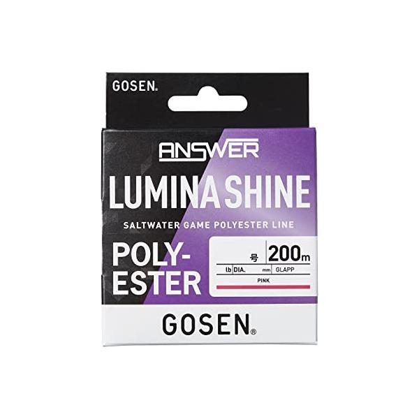 巻数:200mサイズ:0.4号 / 最大強力:1.9lbカラー:ピンク 中間マーキング入り / 集光機能搭載素材:エステル / おすすめ釣法:ライトソルトゲームナイト・デイゲーム品番:GLAPP2004