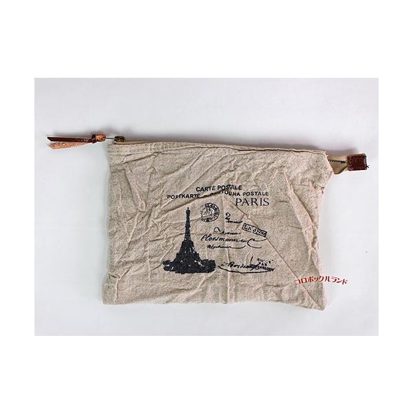 リネン製のナチュラルポーチです。コスメポーチなどのバッグインバッグにおすすめです。薄手でかさばりません。かなりシワがありますので必要に応じて選択＆アイロンしてください。写真撮影時は厚紙台紙を入れて撮影しています。サイズ（約）：幅21cmｘ縦...