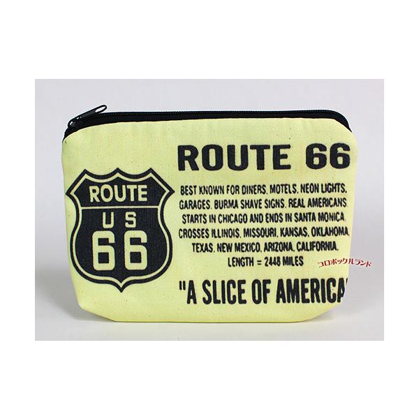 USAの旧国道ルート６６号線デザインのコットンポーチです。（ホワイト）薄いクッション入りで小物の収納に重宝します♪ブラックとホワイトの２種類販売しています。サイズ（約）：横19cmｘ縦13.5cmｘマチ2cm表地：コットン／裏地：ナイロン＊...