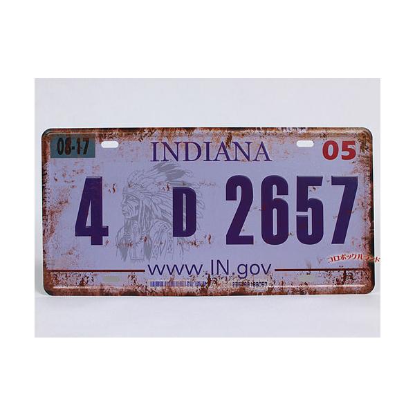 ナンバープレートモチーフのブリキ看板です。（新品）サビたように見える部分もプリントデザインです。ルート66やフラッグ、自由の女神など10種類以上販売しています。サイズ（約）：30.8cmｘ15.5cm／中国製デザイン：4D 2657*こちら...
