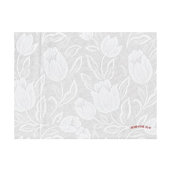 目隠しや飛散防止に便利なUVカット、抗菌仕上げのシールレースです。レース糸の部分だけが粘着加工されていますので空気が抜けて貼りやすいシールレースです。ハサミやカッターでカットできます。在庫限りで販売終了いたします。メイン写真（全体の一部です...