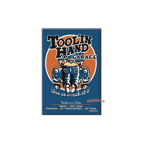 ＵＳＡ製のティン製マグネットです。シンプルなルート66からアメキャラデザインまで１００種類ほど販売しています♪錆びたように見える絵柄もすべてペイントによるものです。サイズ（約）：5.3cmｘ7.8ｃｍｘ厚2mm(2ｘ3インチ)／MADE i...