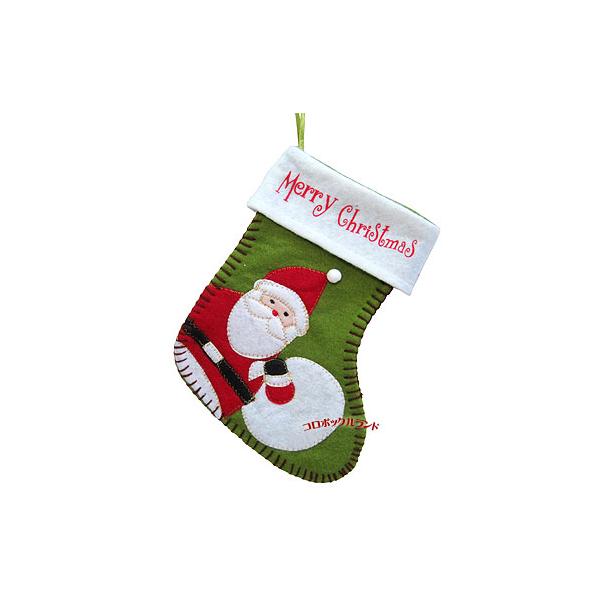 薄いフェルト製のクリスマスソックスです。中に物が入れられますので、クリスマスギフトバッグにもお勧めです。DSやスマートフォンなどなどサイズ（約）：全長22cmｘ口幅(内側)10cm／袋入り／中国製素材：ポリエステル（薄手生地）＊掲載写真の斜...