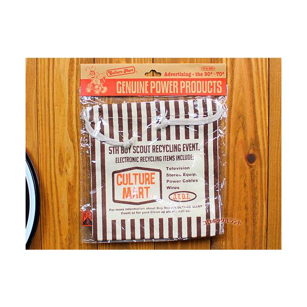 ストライプデザインのアメリカンなコットン巾着袋です。バッグインバッグに、コップ袋にどうぞ♪サイズ（約）：20cmｘ20cm／綿100%デザイン：RECYCLING・EVENT商品毎に多少サイズや形状が異なります。プリント仕上げのため多少の擦...