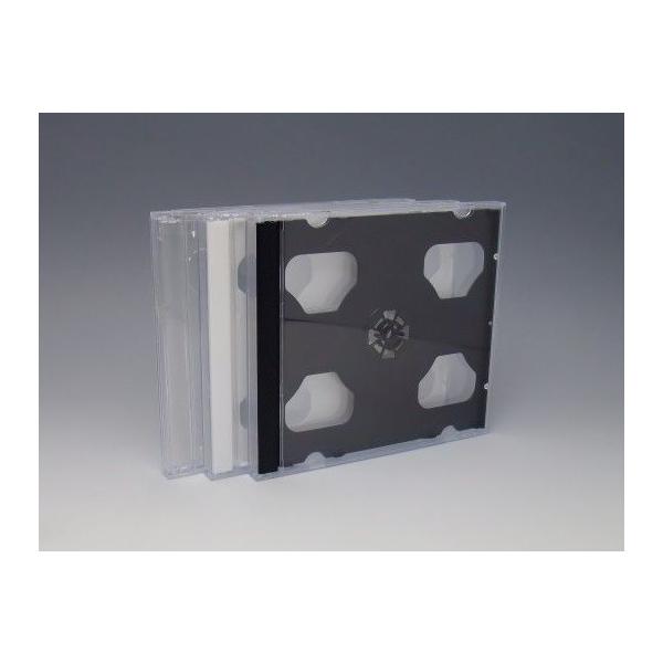 品名：2CDケース◇外寸：W142×H124×D10mm◇材質：PS（ポリスチレン）◇カラー：黒・白・クリア ※黒、白は在庫切れとなっております。◇備考：一般的なPS素材の2枚用CDケースです。２枚収納可能CDケース 2枚用 空ケース プラ...