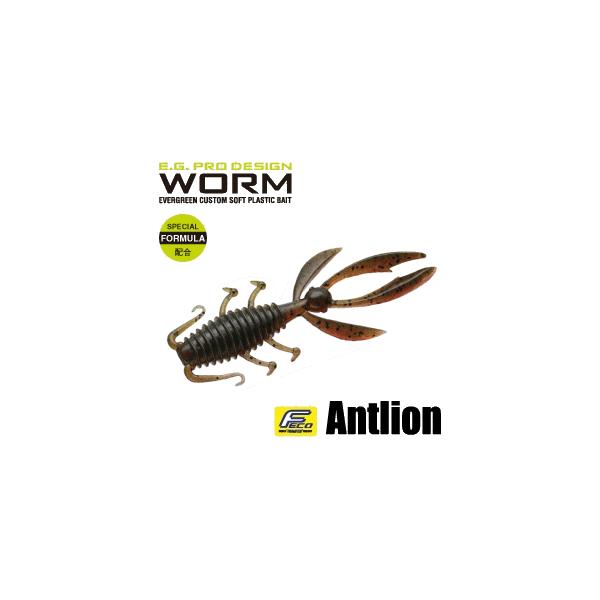 ■全長　3.3インチ ■8本入り■Feco認定商品エビ喰い、ハゼ喰い、さらには ワカサギ喰いにも口を使わせる。 バスの本能を刺激するアリジゴクの誘惑。 菊元俊文プロデュース、アントライオン。ジグ番長・菊元俊文がスモールラバージグ用の トレー...