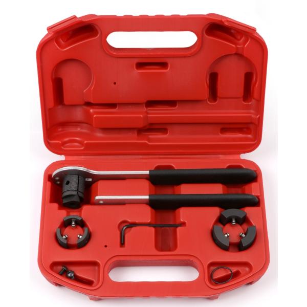 固着したキャリパーのピストンを外す工具です。ストンの内側の穴に工具を固定して、両手で回しながらピストンを引き出します。ピストンの内側に穴の開いていないものは使用することが出来ません。全長：400ｍｍ(両ハンドル時）・233ｍｍ（片ハンドル時...