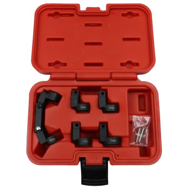 入組内容：本体×1（二面幅9.5mm）、ソケット×各1（10mm、12mm、13mm、14mm、17mm）、ジョイントピン（予備）×2本AUTO-FLEXING LINE SOCKETS SET