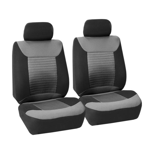 商品名: FHグループシートカバー グレイ FB062GRAY102 FH Group Front Set 3D Air Mesh Car Seat Covers for Low Back Car Seats with Removable ...